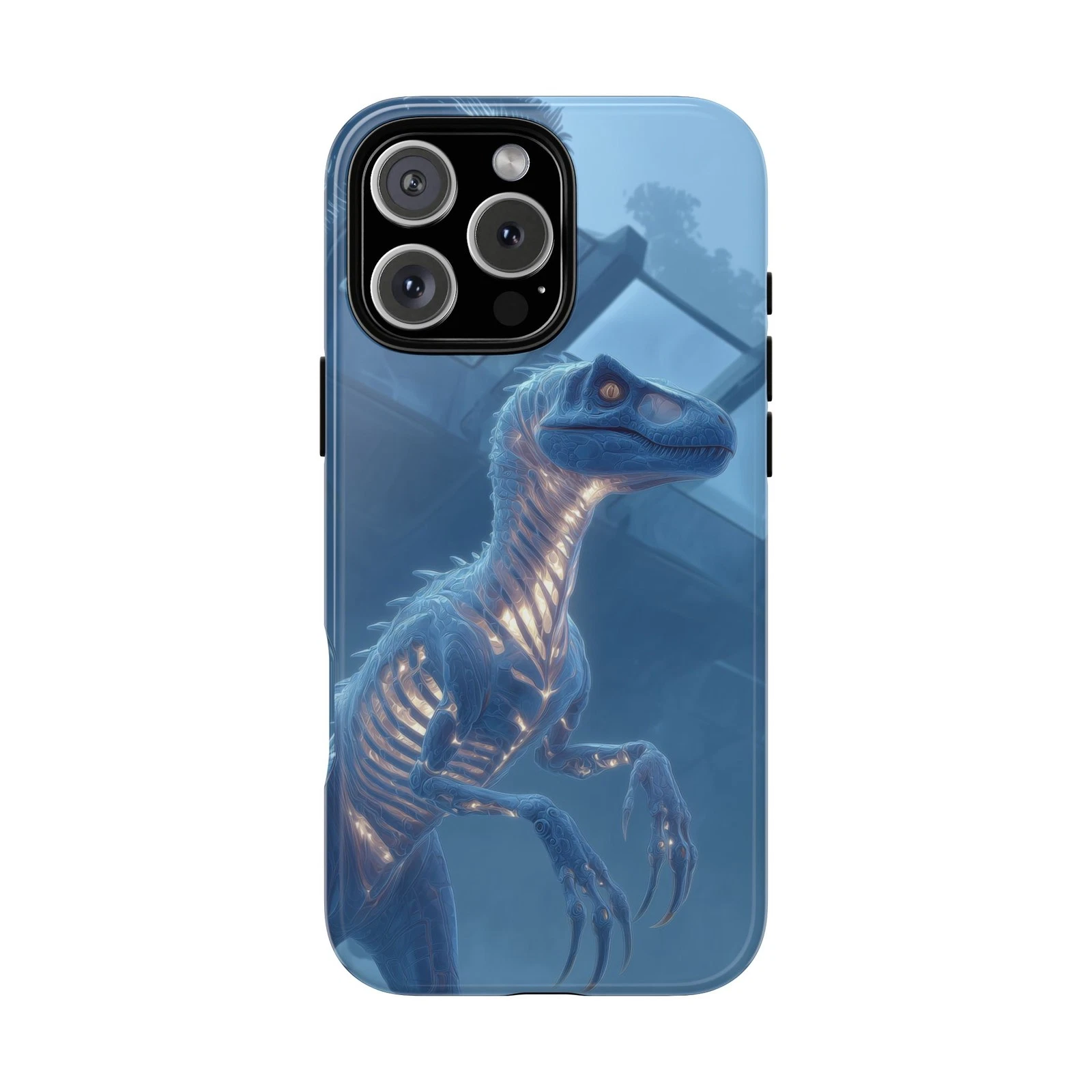 Velociraptor Biomech Dinosaur Phone Case for iPhone 17 to 11 Pro Max ...