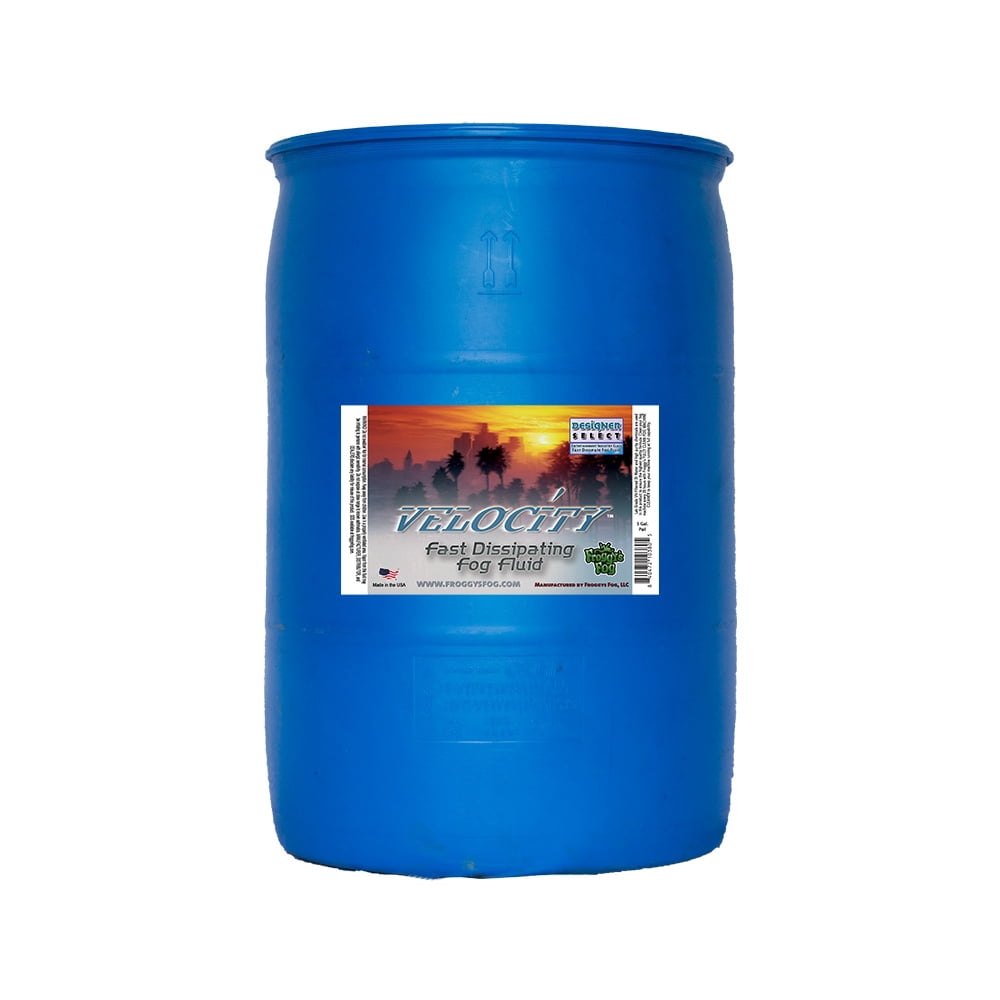 Velocity - Fast Dissipating Fog Machine Fluid - 55 Gallon Drum Fog ...