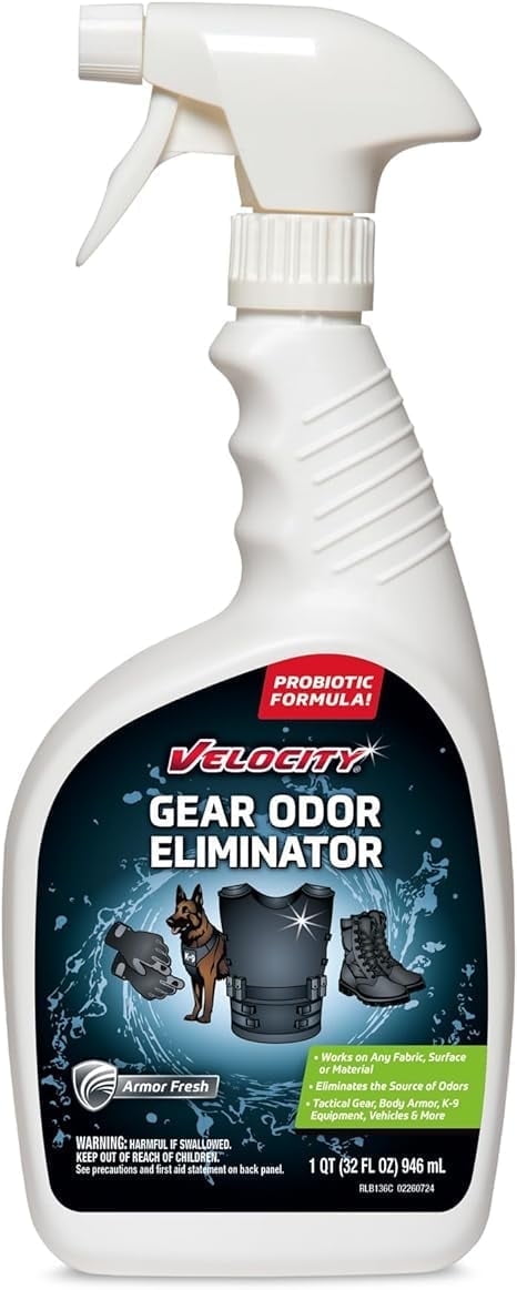Velocity Gear Odor Eliminator for First Responders, Enzyme Based Fabric ...