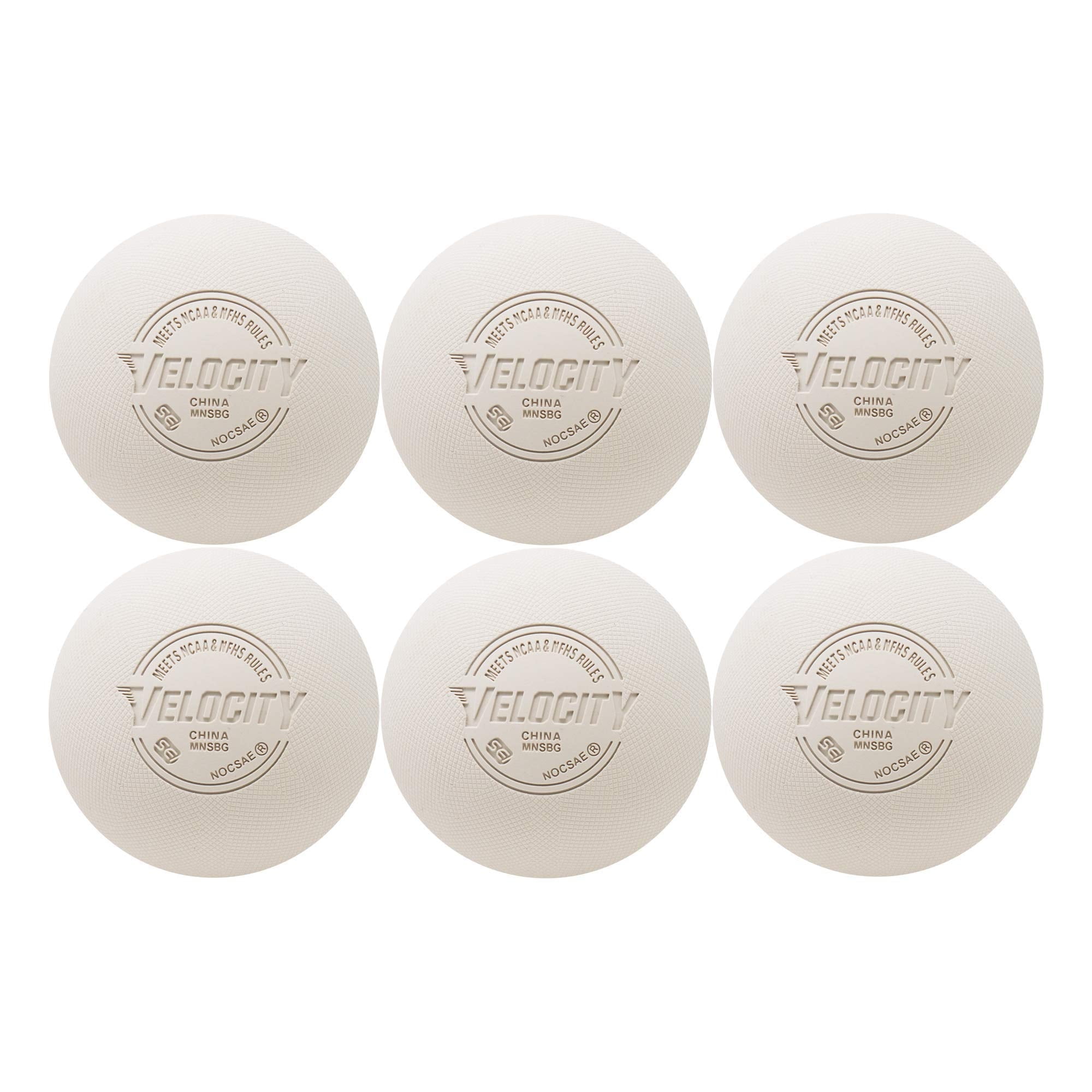 Velocity Lacrosse Balls – 6 Pack – Official Size, NFHS & College ...