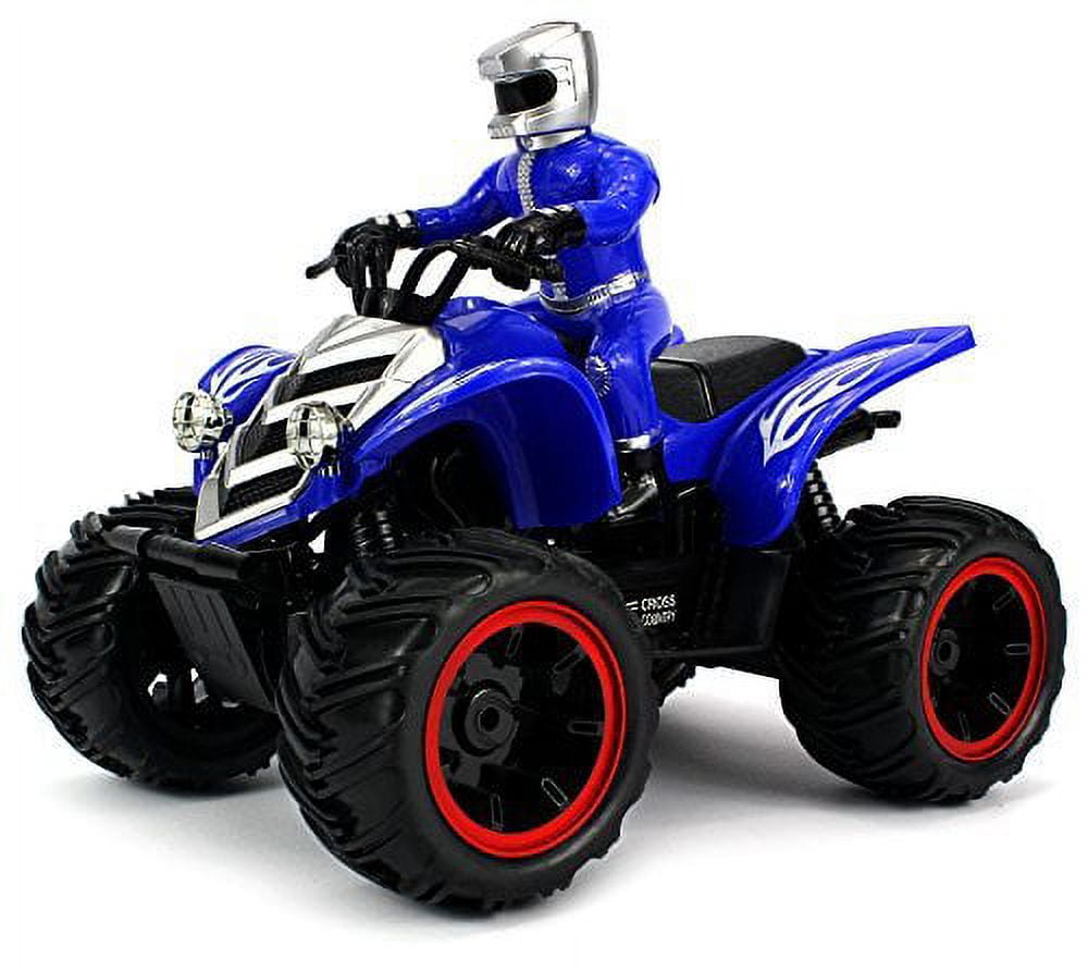 Velocity Toys ATV Road Racer Remote Control RC Car, Rechargeable, Big ...
