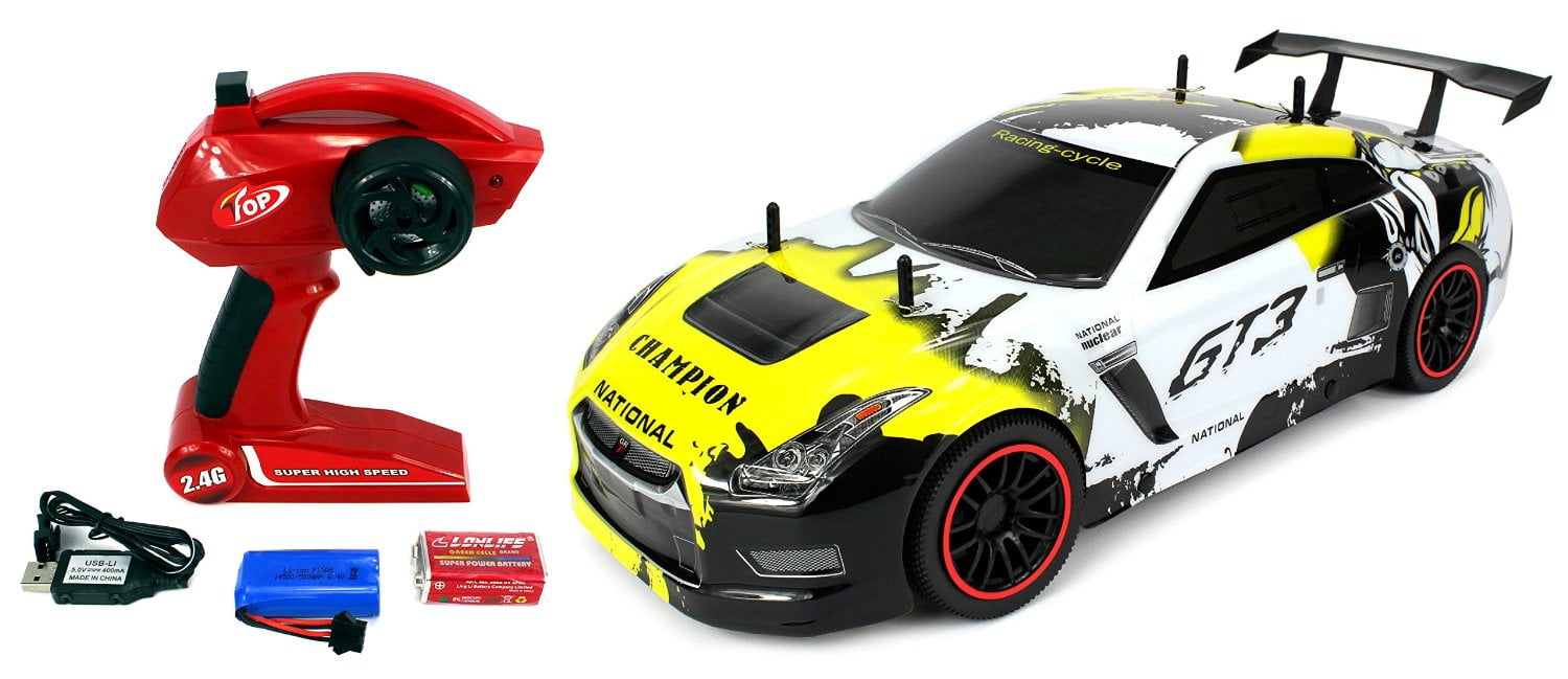 Velocity Toys Remote Control 2.4 GHz 1:10 Scale RTR GT3 Racer Supercar ...