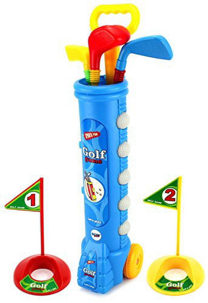 Velocity Toys Sport Children's Kid's Toy Golf Play Set w/ 4 Balls, 3 ...