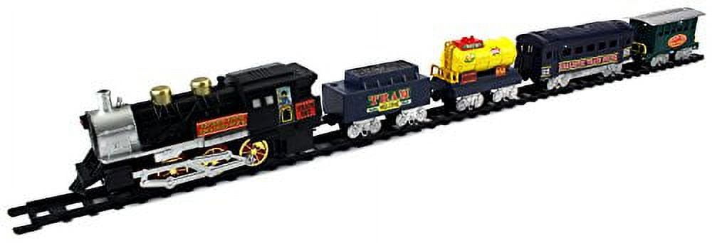 Velocity Toys Tram Express Battery Powered Toy Train Set with 5 Train ...