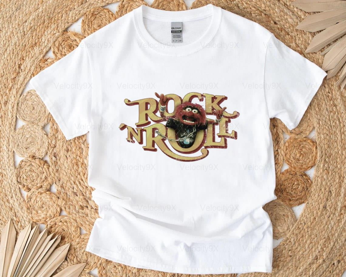 Velocity9X Rock N Roll Muppets Illustration Vintage T-shirt for Muppet ...