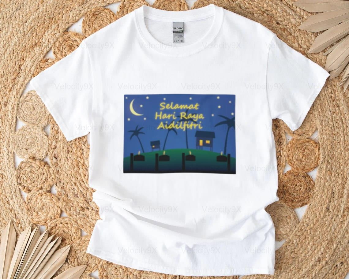 Velocity9X Selamat Hari Raya Aidilfitri Classic T-shirt for Eid ...