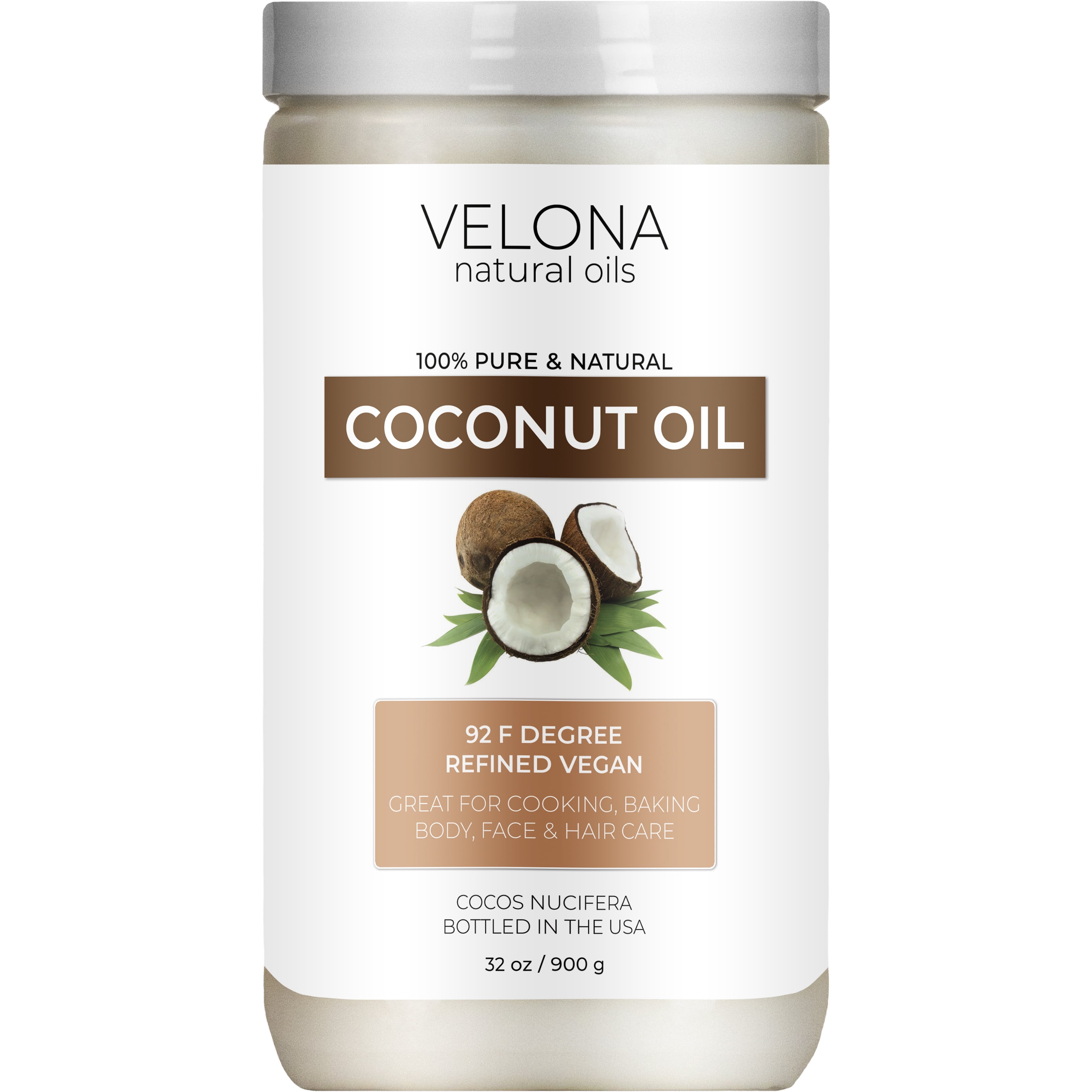 Velona Coconut Oil 92 Degree - 32 oz | 100% Pure and Natural Carrier ...