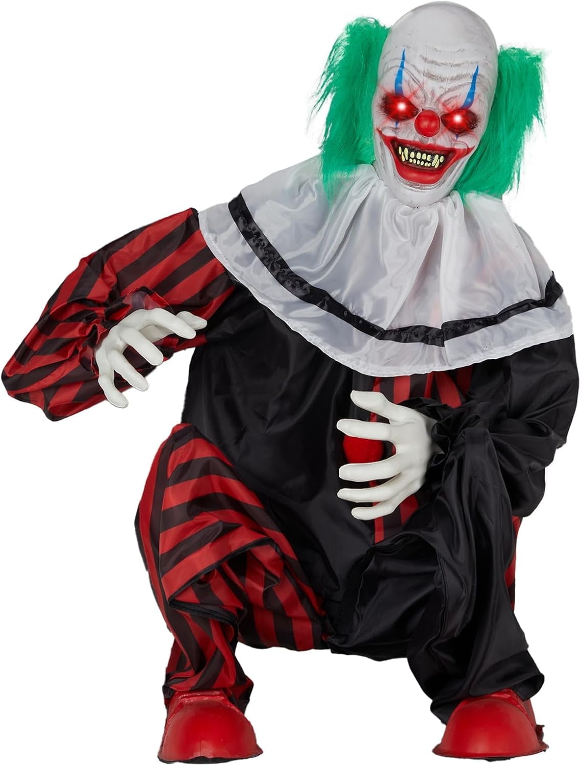 Veloq Animatronic Halloween Decorations Moving Clown, 2.6FT Tall with ...