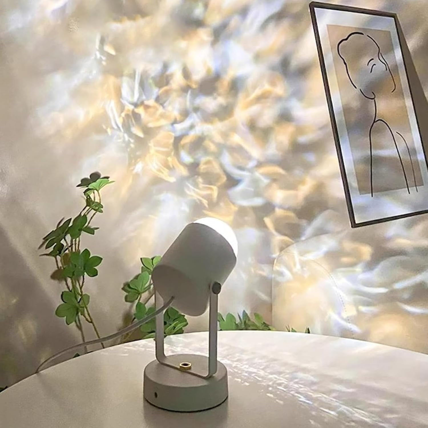 Velosphere Lamp, 3D Holographic Water Ripple Romantic Atmosphere ...