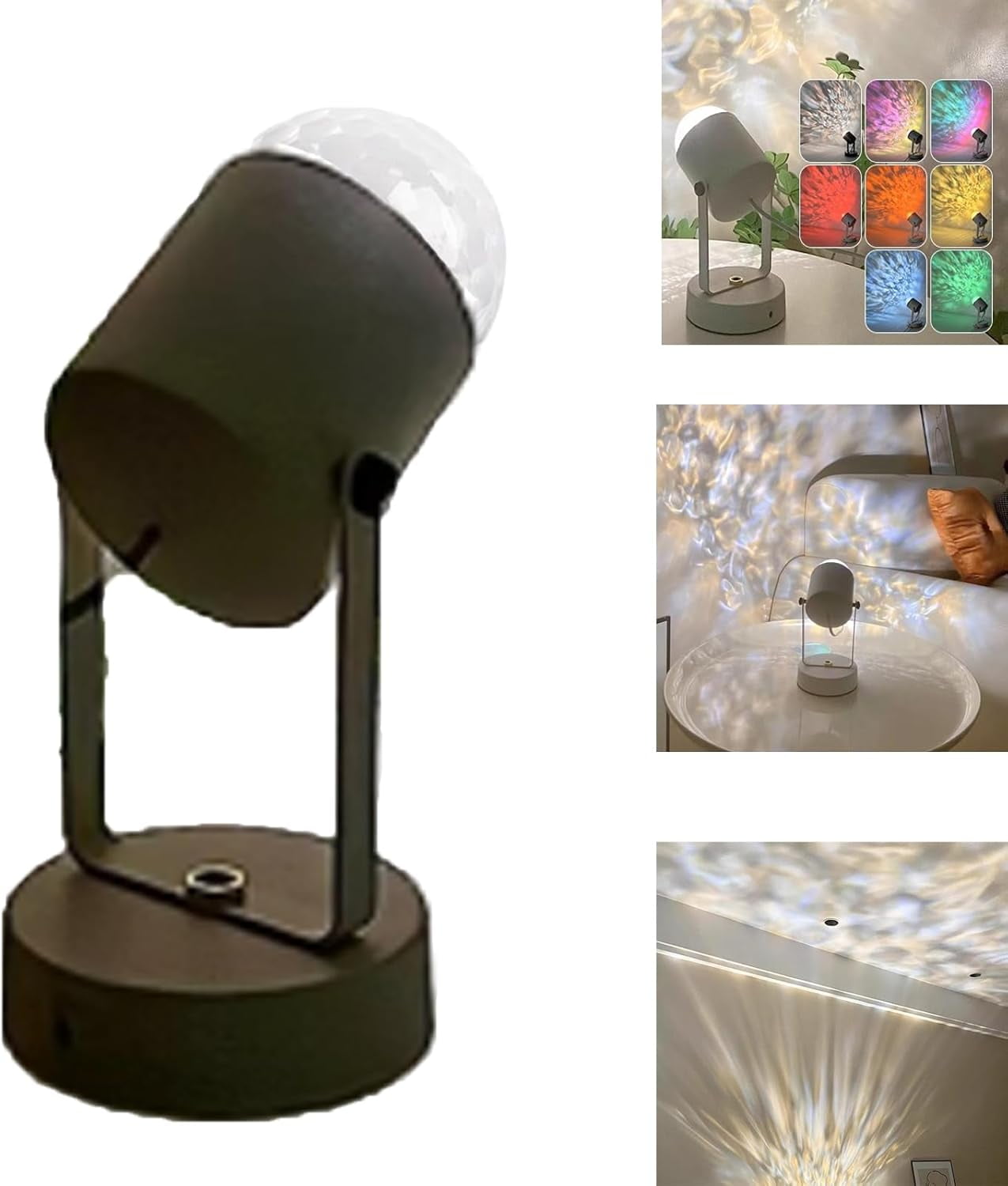 Velosphere Lamp, 8/16 Colors Lights Projector, Dynamic Ripple Effect ...