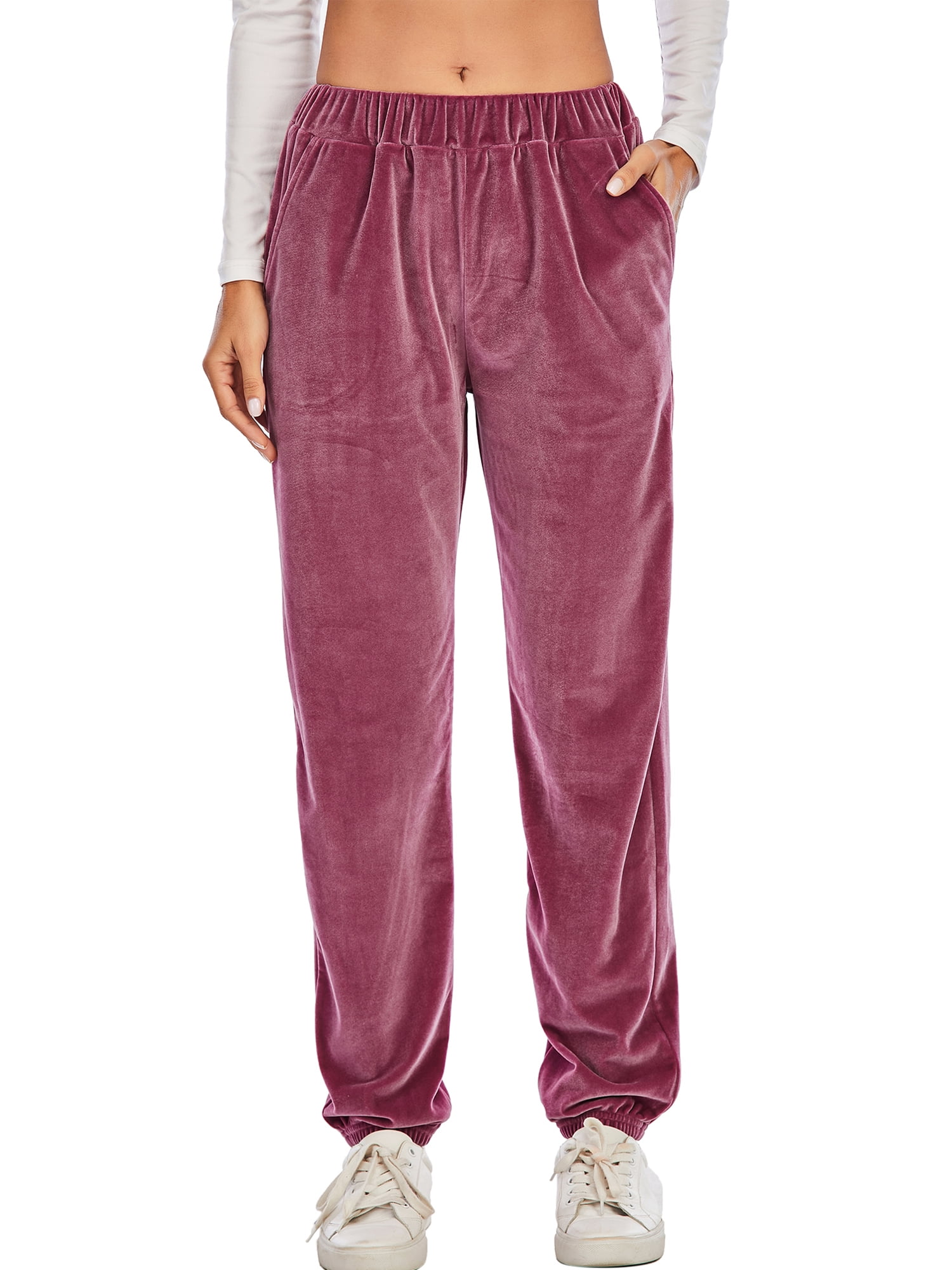 Velour Tracksuit Pants for Women Winter Velour Pants Tracksuits Yoga ...