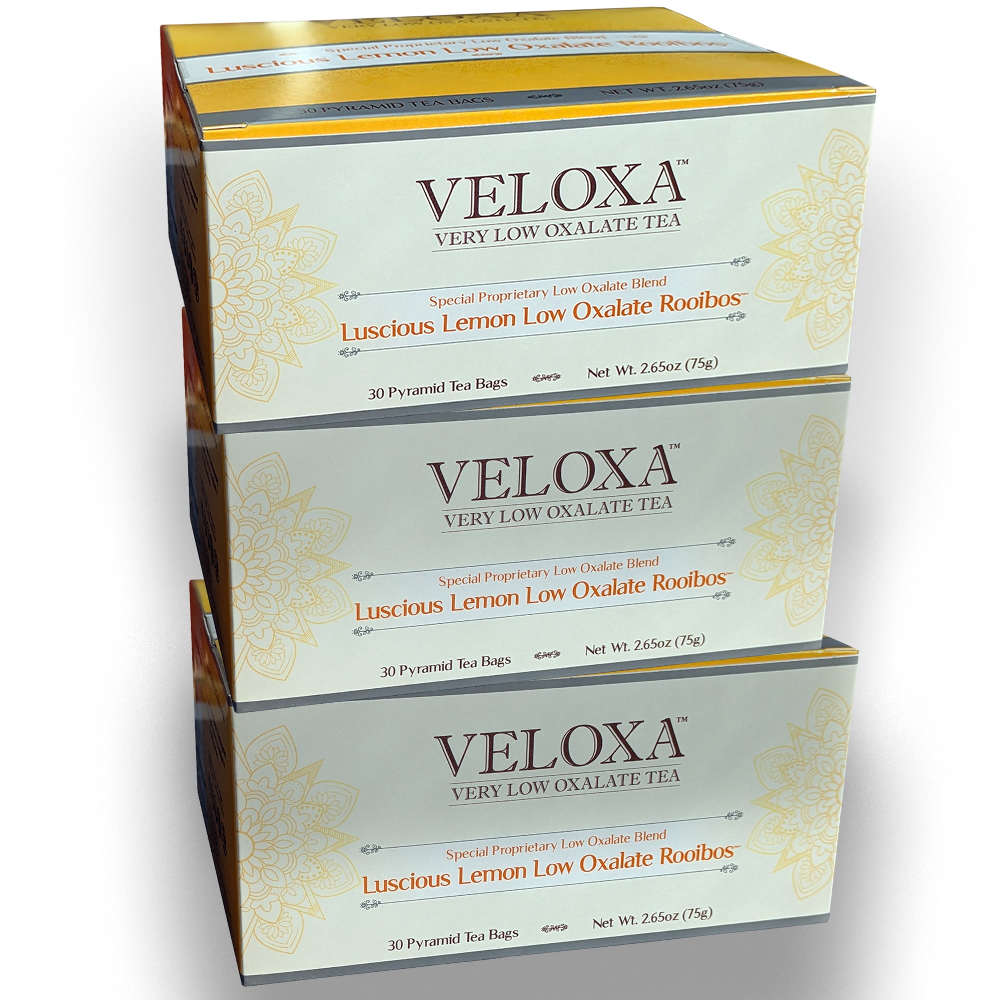 Veloxa Luscious Lemon Low Oxalate Rooibos Tea, 90 Tea Bags - Walmart.com