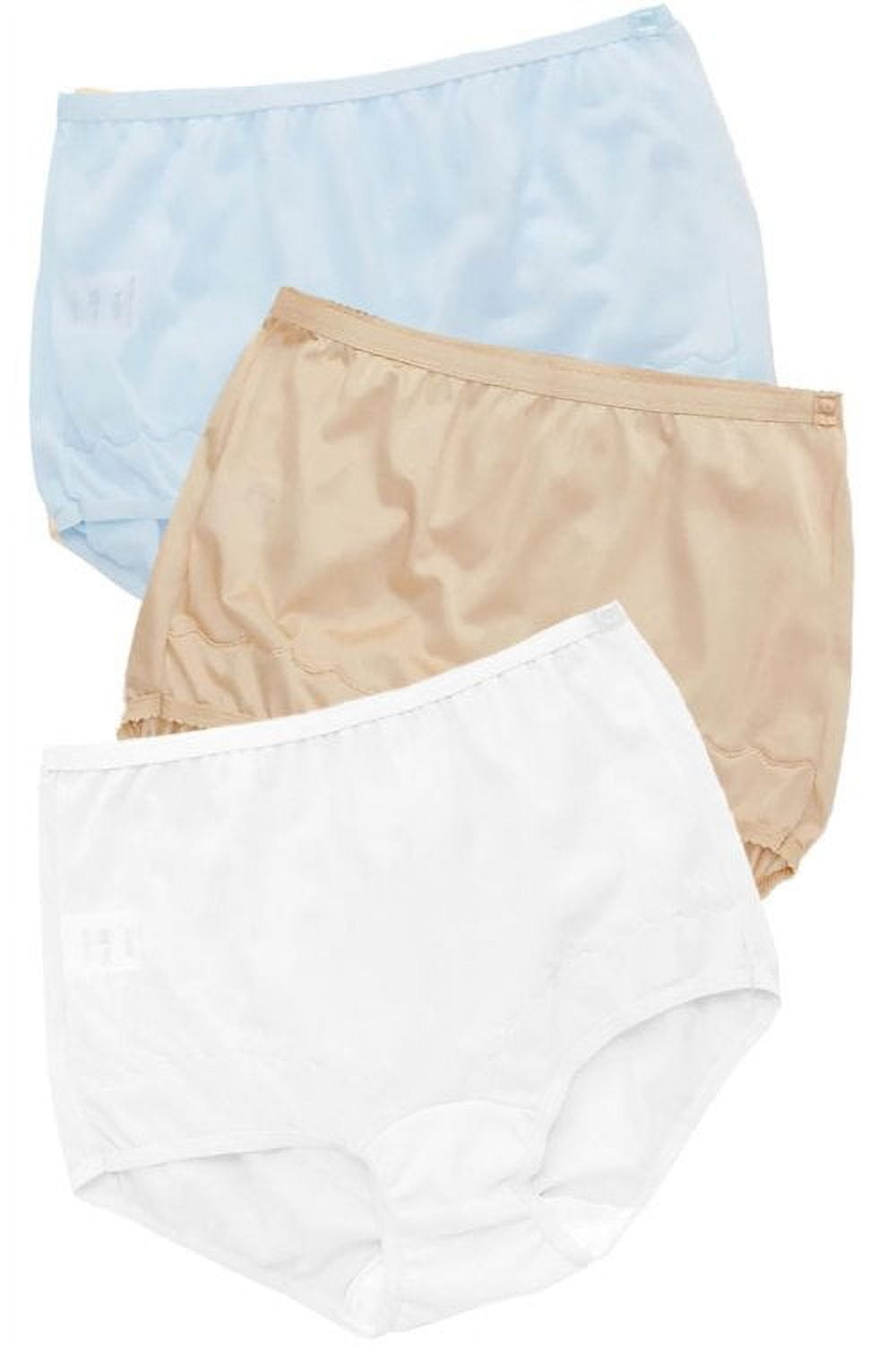 Velrose Lingerie Dixie Belle Scallop Trim Full Panty, 3-Pack 719/719X ...