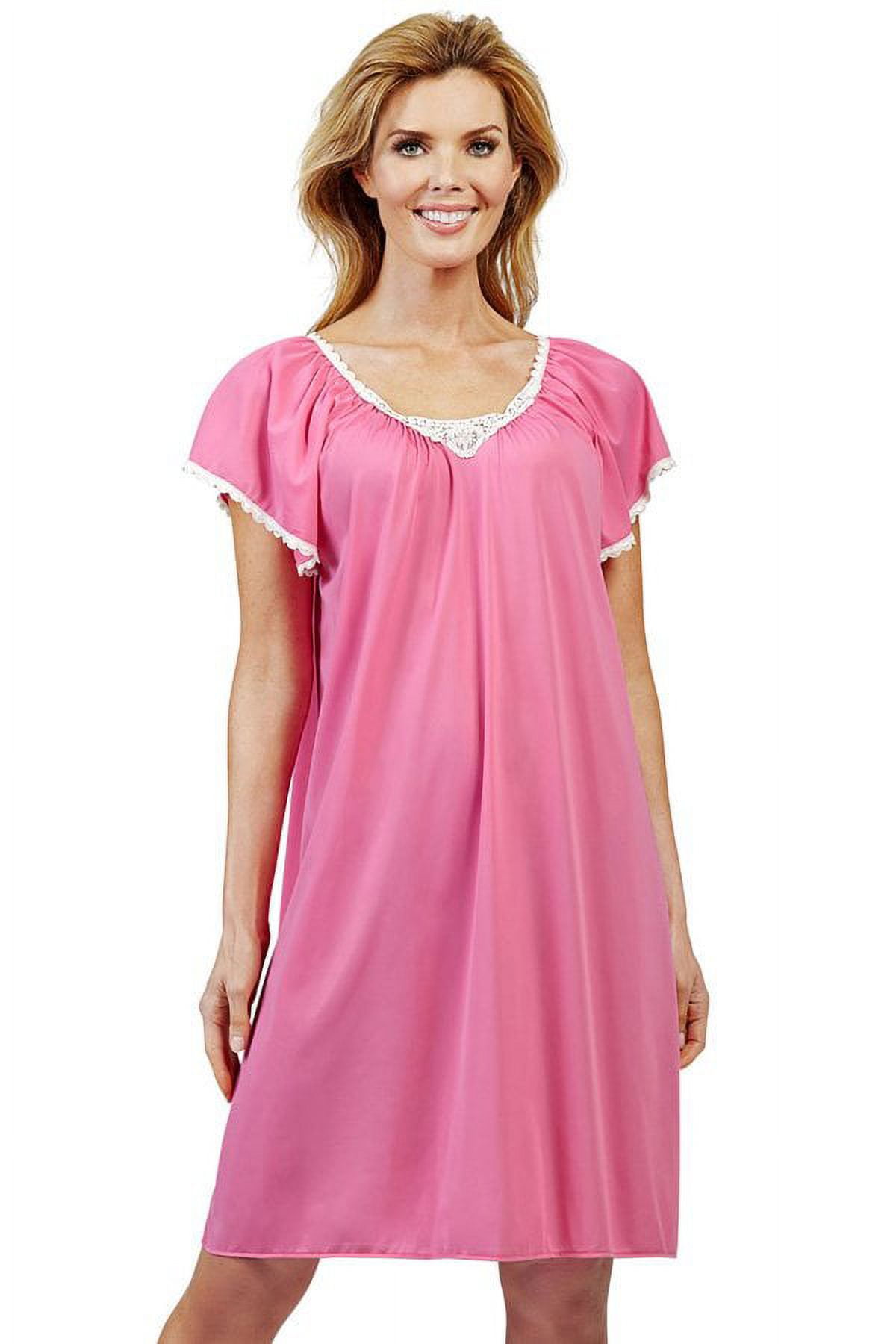 Velrose Lingerie Shadowline Cameo Short Nightgown 36123/36123X ...