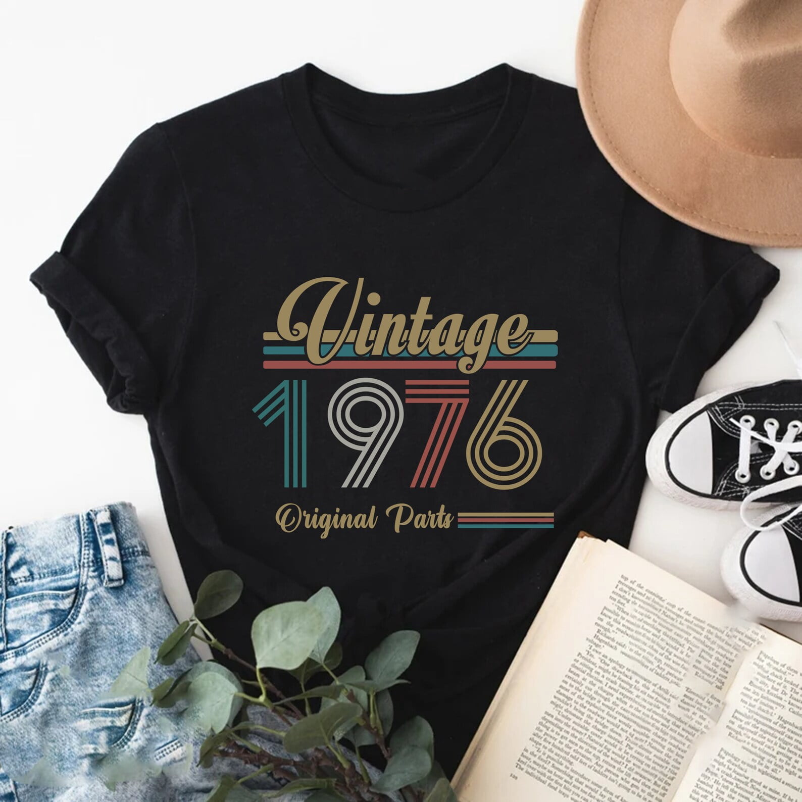 Velto 49th Birthday Gifts Shirt, Vintage 1976 Birthday Shirt, 49th ...