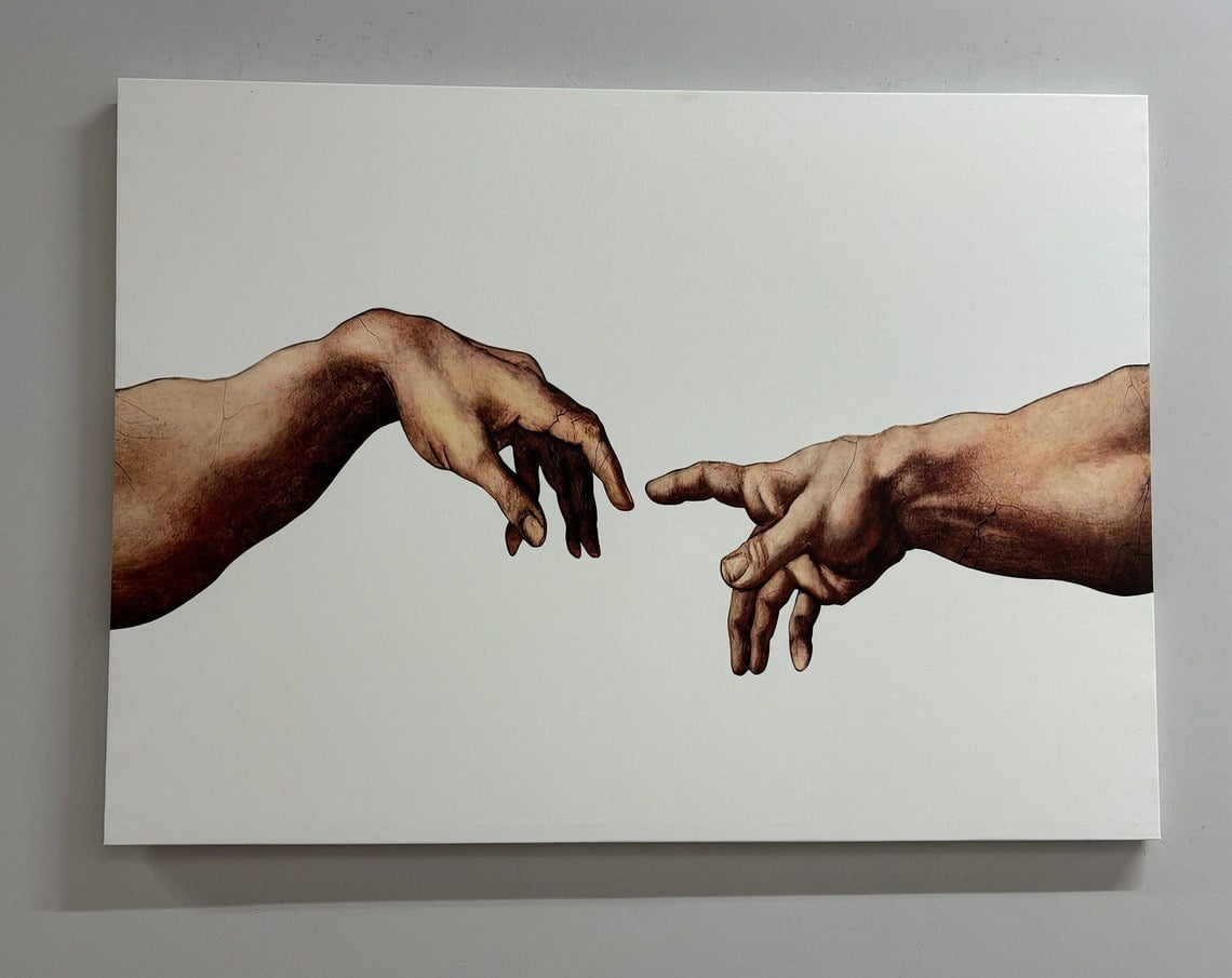 Velto Creation Of Adam Sistine Chapel Canvas, Creation Of Adam Wall Art ...