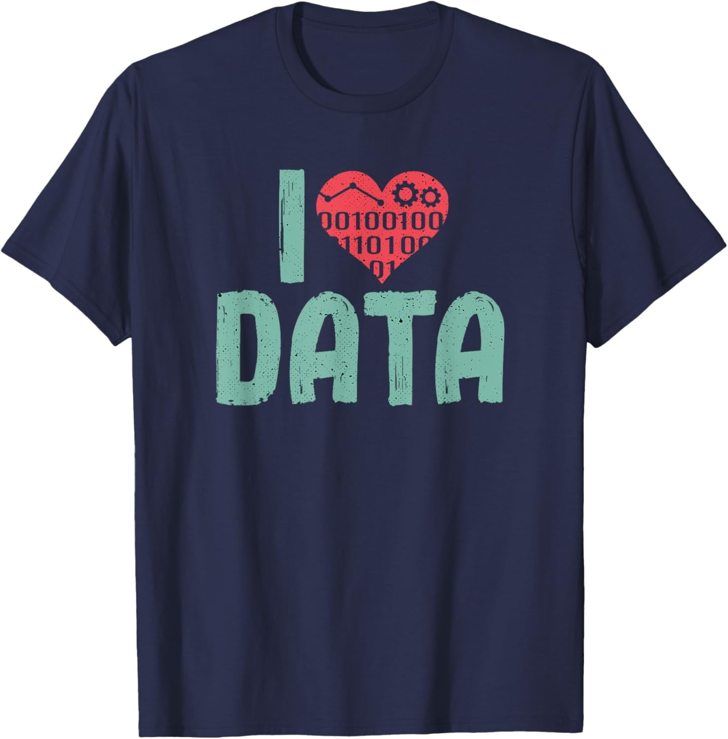 Velto Data Encoder I Love Statistics Data Science Data Analysts T-Shirt ...