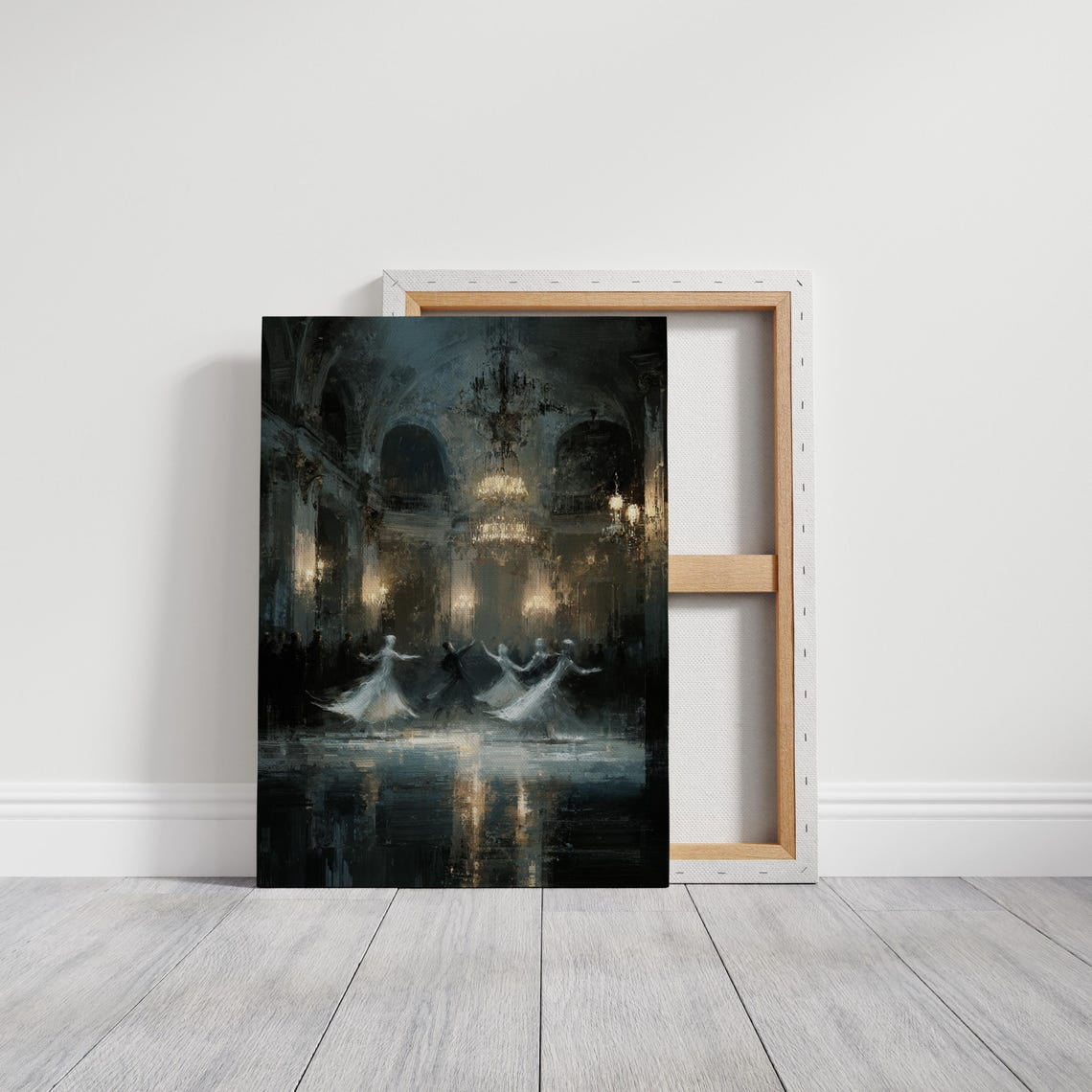 Velto Ghost Ballroom Dance Art, Haunted Mansion Dancers Wall Decor ...
