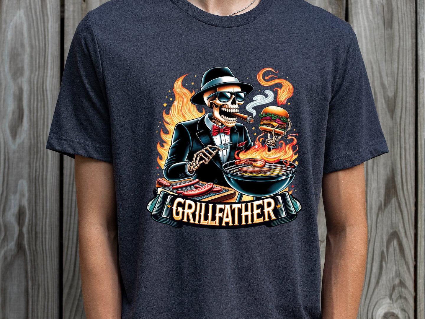 Velto Grill Master Graphic Tshirt BBQ Inspired Cooking Outfit Father’s ...