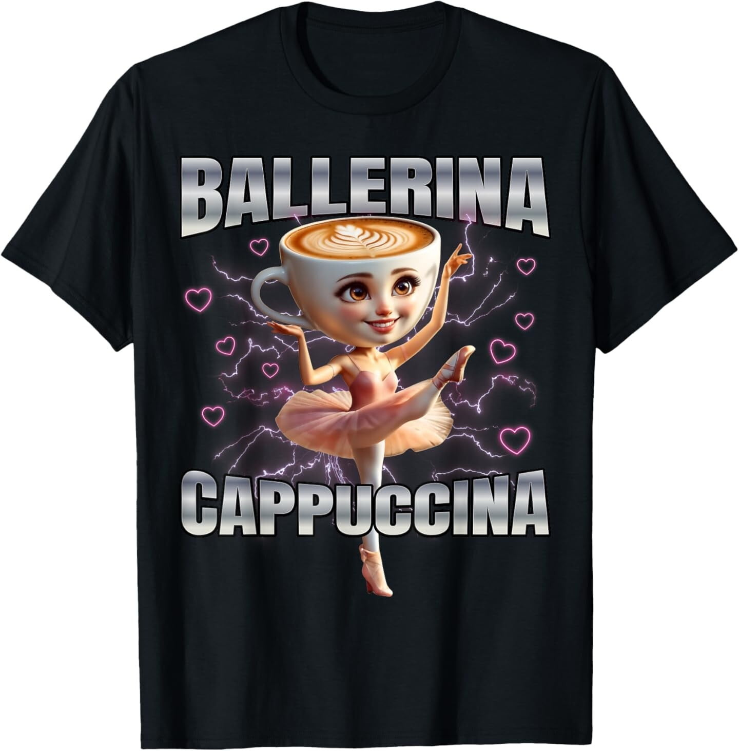Velto Italian Brainrot Ballerina Cappuccina T-Shirt All Size S-5XL ...