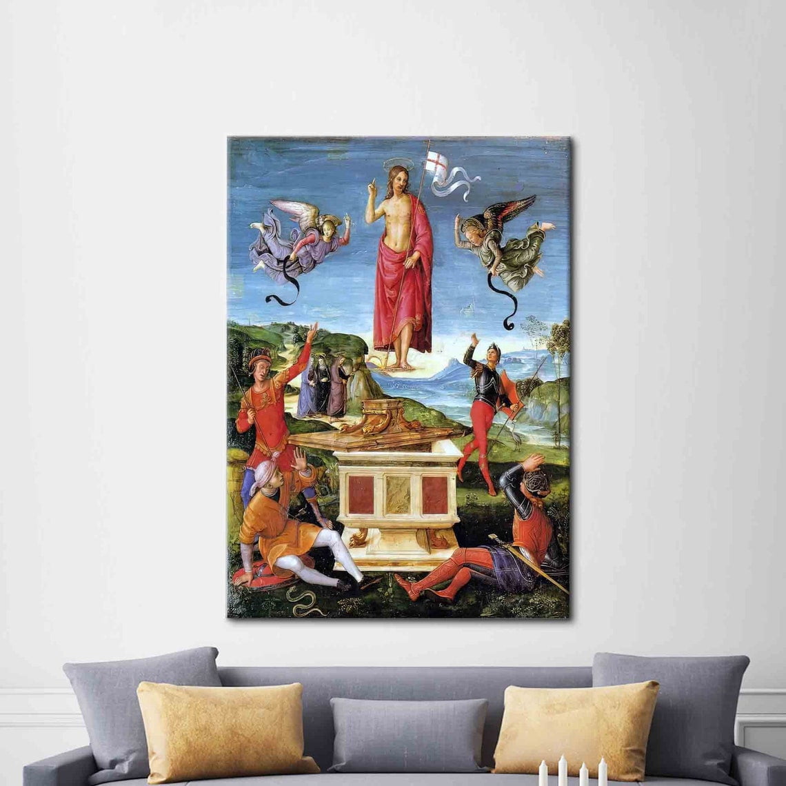 Velto Jesus Christ, Angel Art Canvas, Jesus Christ Resurrection Art ...