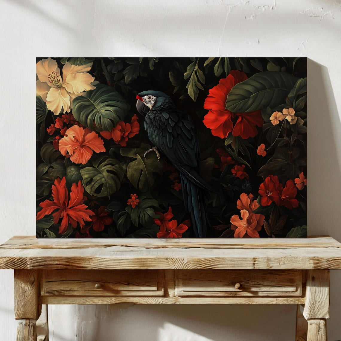 Velto Macaw Parrot Vibrant Tropical Bird Illustration Exotic Colorful ...