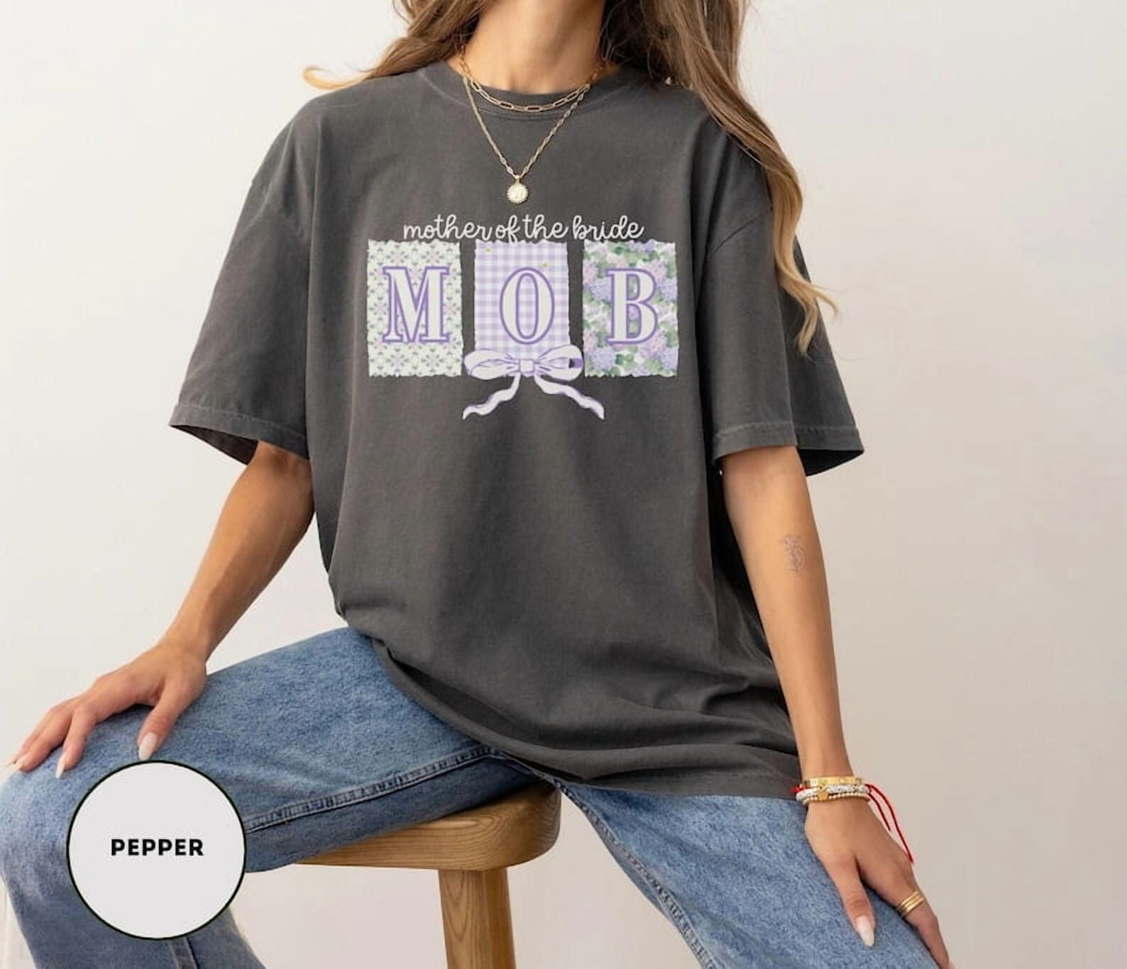 Velto Mother of the Bride Graphic T-shirt Wedding Day Outfit for Bride ...