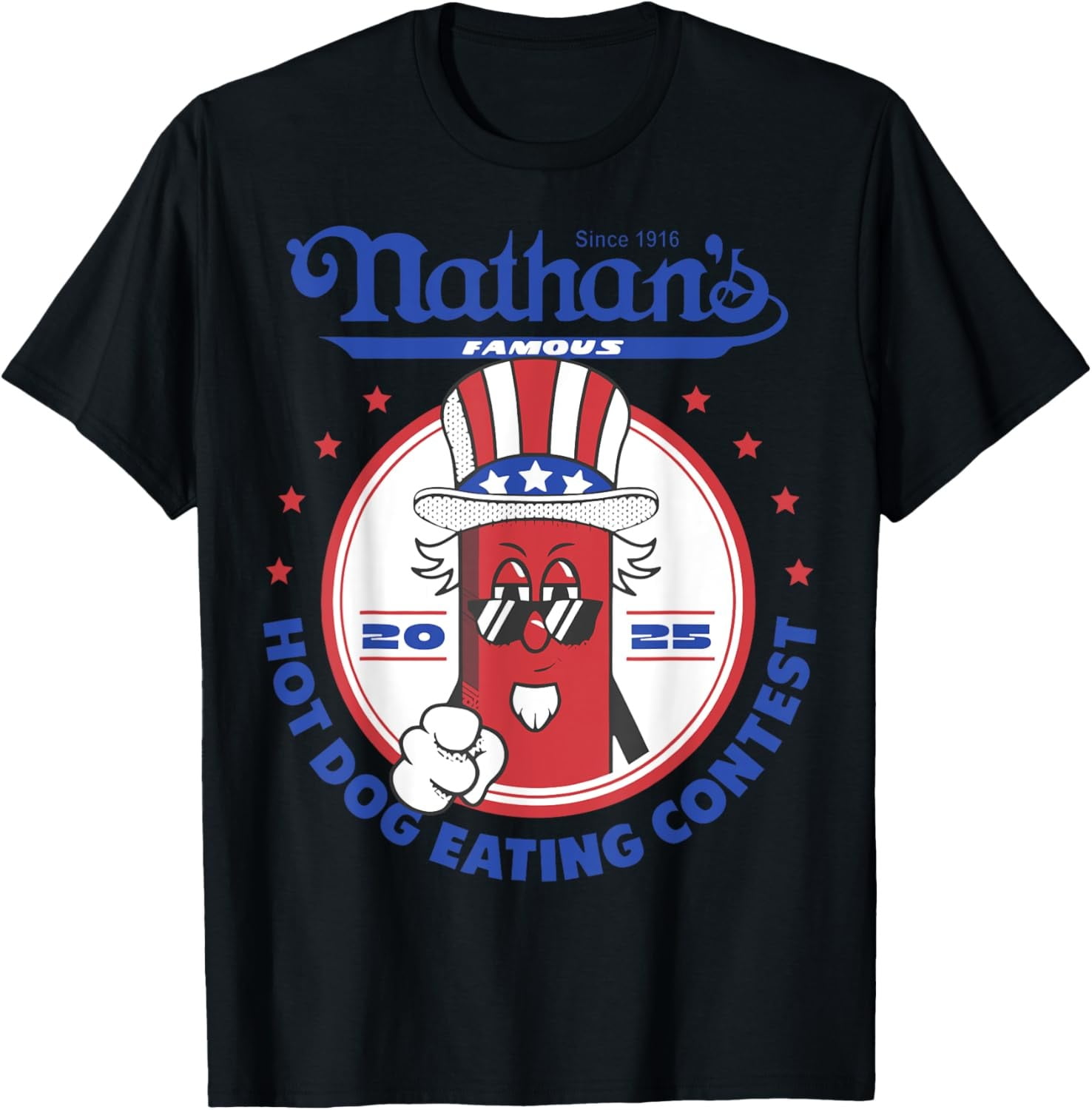 Velto Nathan's Famous Hot Dog Eating Contest 2025 T-Shirt All Size S ...