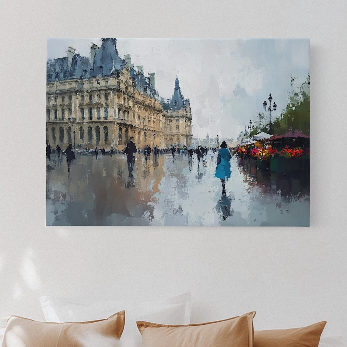 Velto Paris Rainy Day Stroll By The Flower Market In The Louvre ...