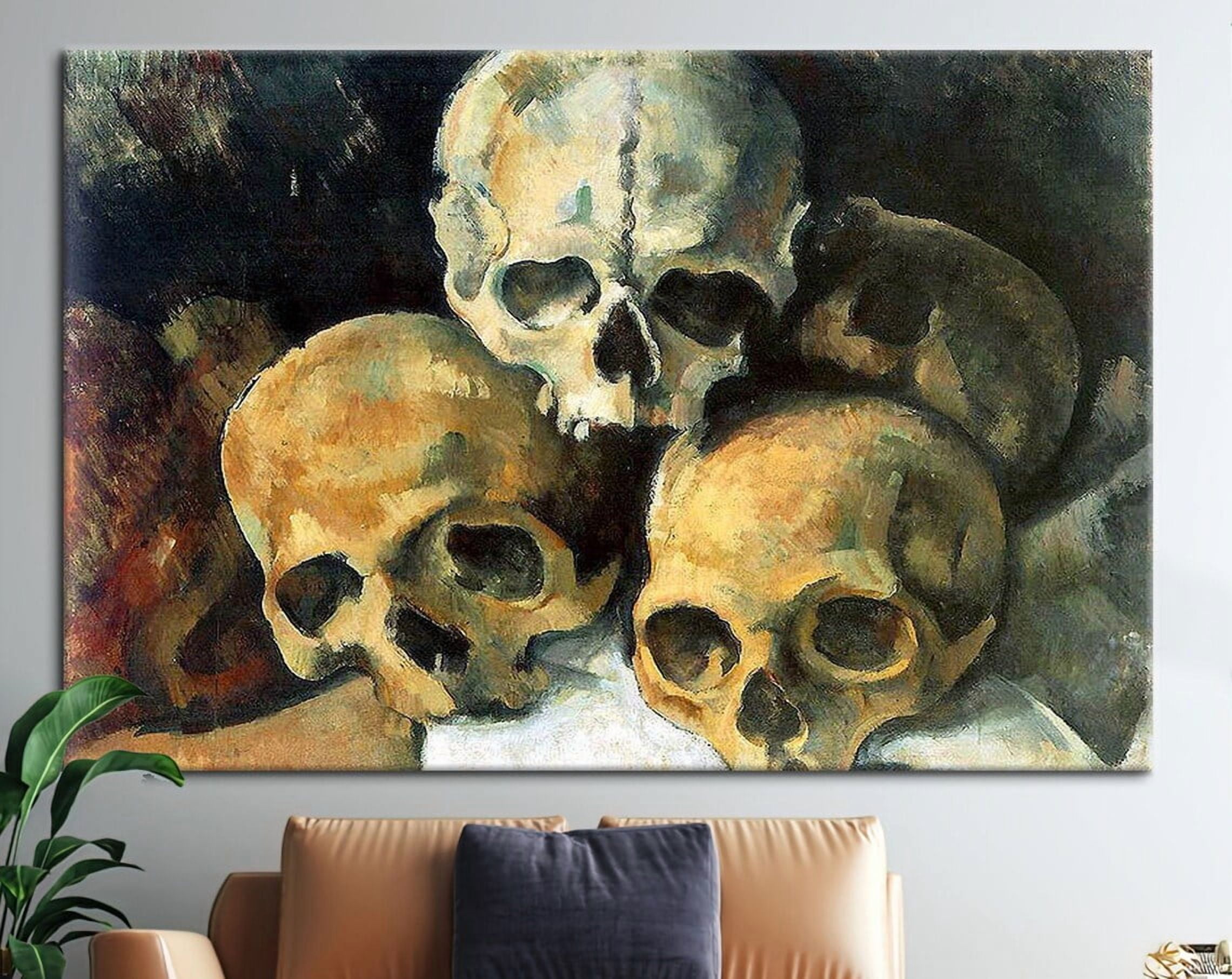 Velto Paul Cezanne Pyramid Of Skulls, Paul Cezanne Wall Decor, Famous ...