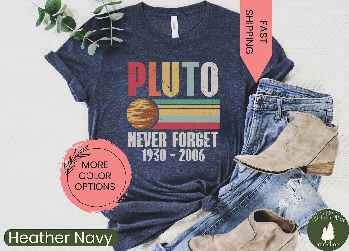 Velto Pluto Never Forget Graphic Tshirt Astronomy Inspired Space Casual ...