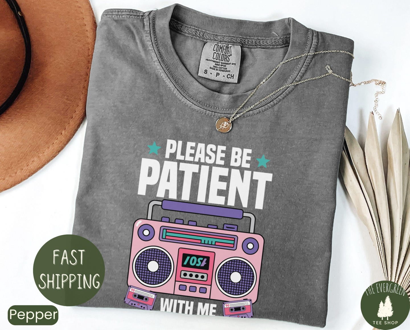 Velto Retro 1900s Graphic Tshirt Please Be Patient With Me Quote Casual ...