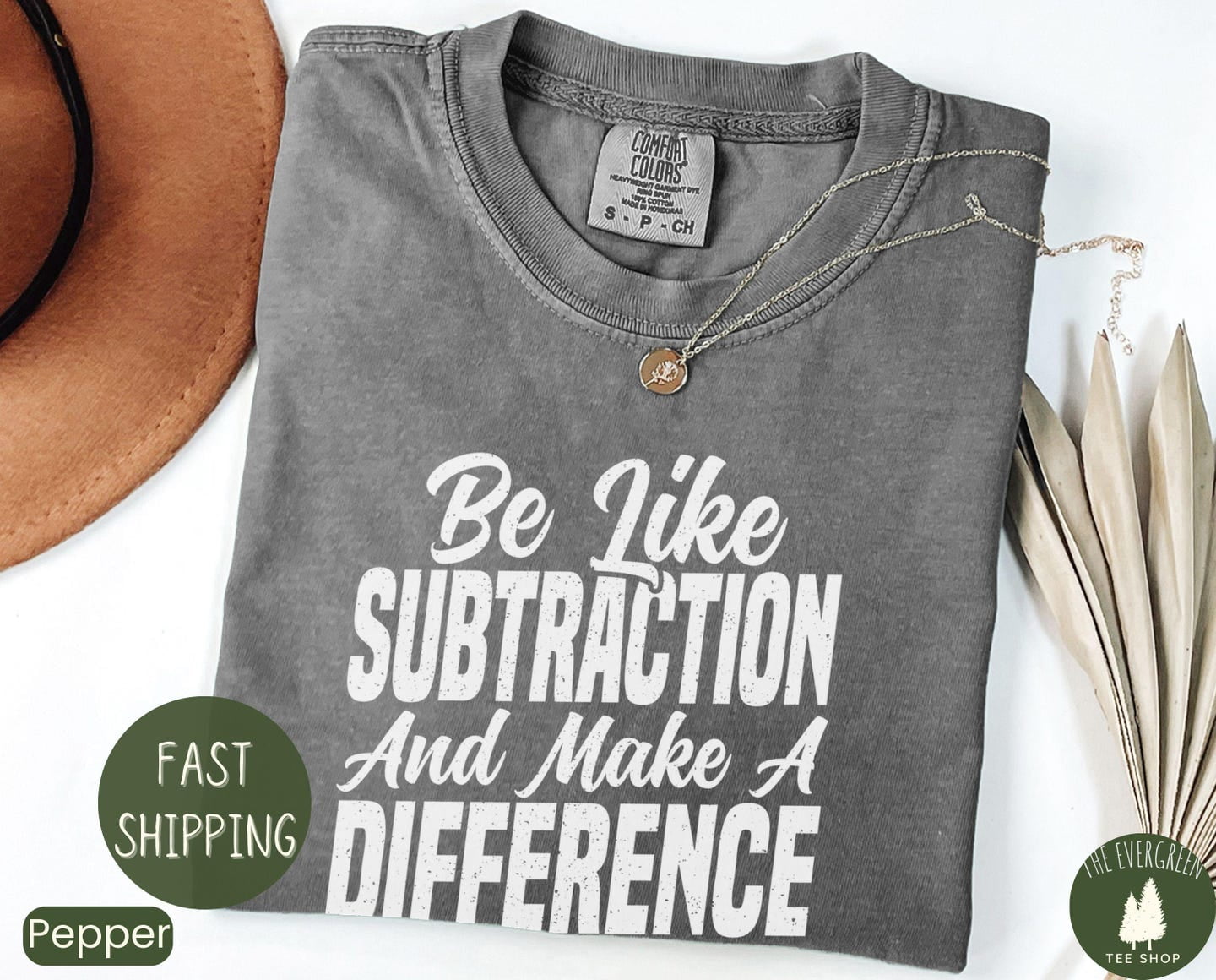 Velto Subtraction Quote Graphic Tshirt Math Teacher Inspired Casual ...