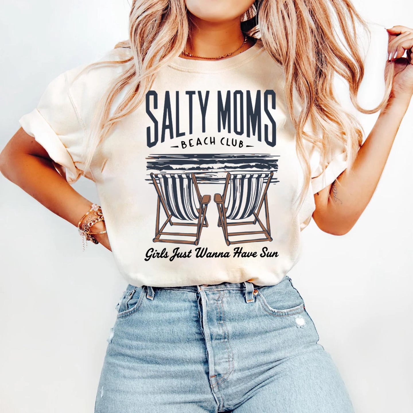 Velto The Beach Club Shirt, Salty Mom, Trendy Summer Shirt, Aesthetic ...