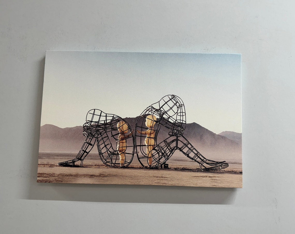 Velto Two People Turning Their Backs On Each Other At Burning Man ...
