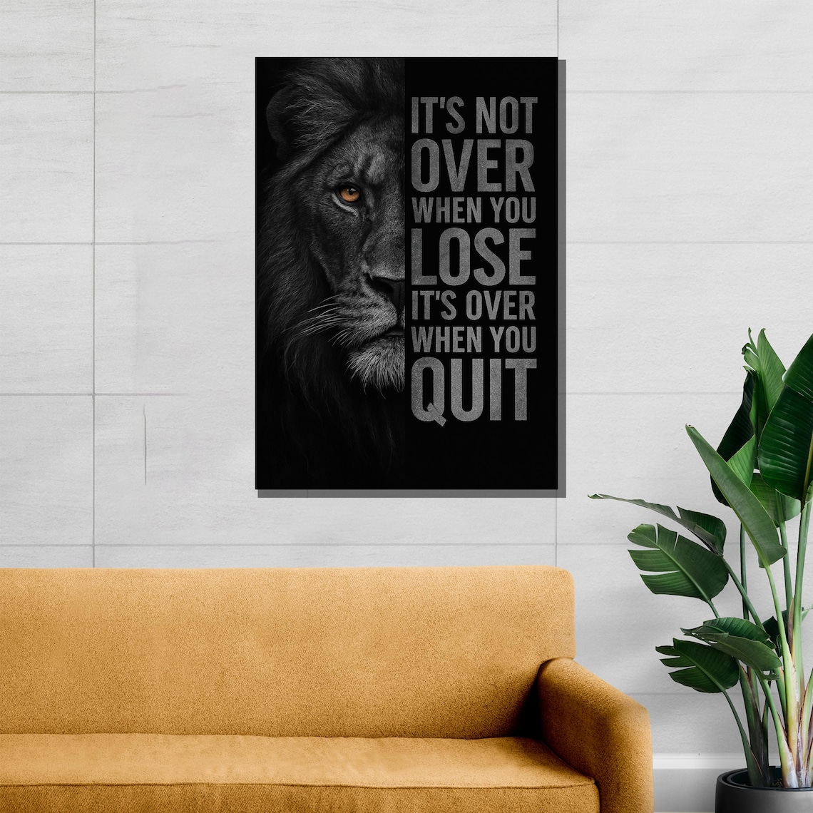 Velto Unstoppable Spirit – Lion With Motivational Quote Canvas, Gift ...