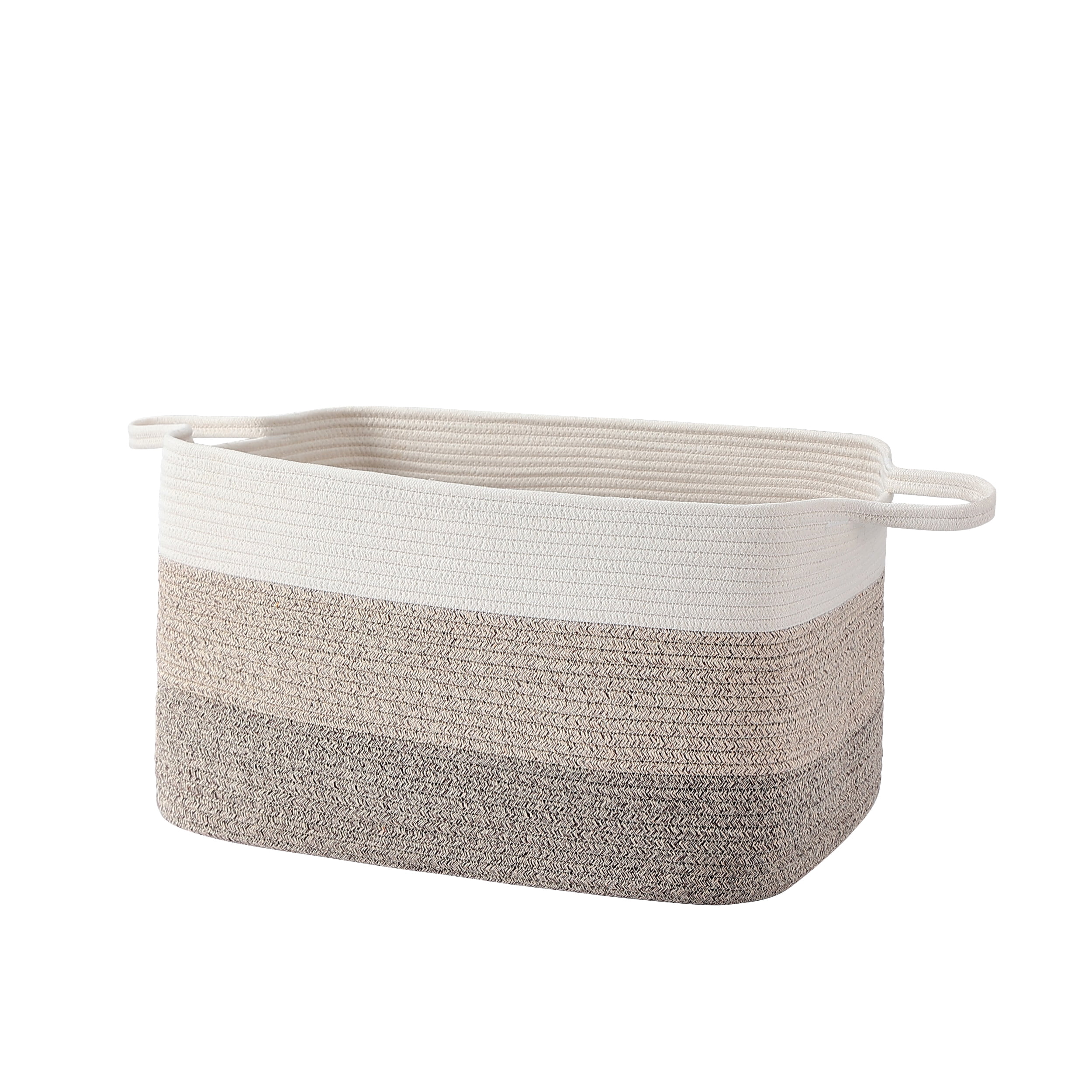 VeluraHome 50L Large Blanket Basket,Rectangle Storage Baskets for ...