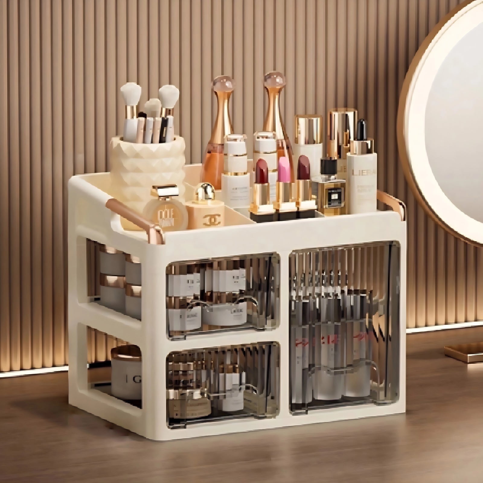 VeluraHome Desktop Cosmetic Storage，Cosmetic Display Cabinets For ...