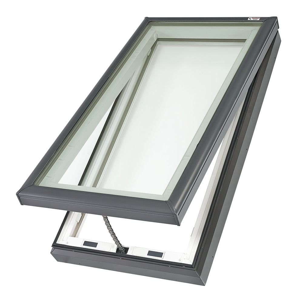 Velux Vcm 2234 2004 22-1/2 X 34-1/2" Laminated Lowe3 Manual Venting Curb Mount Skylight ...