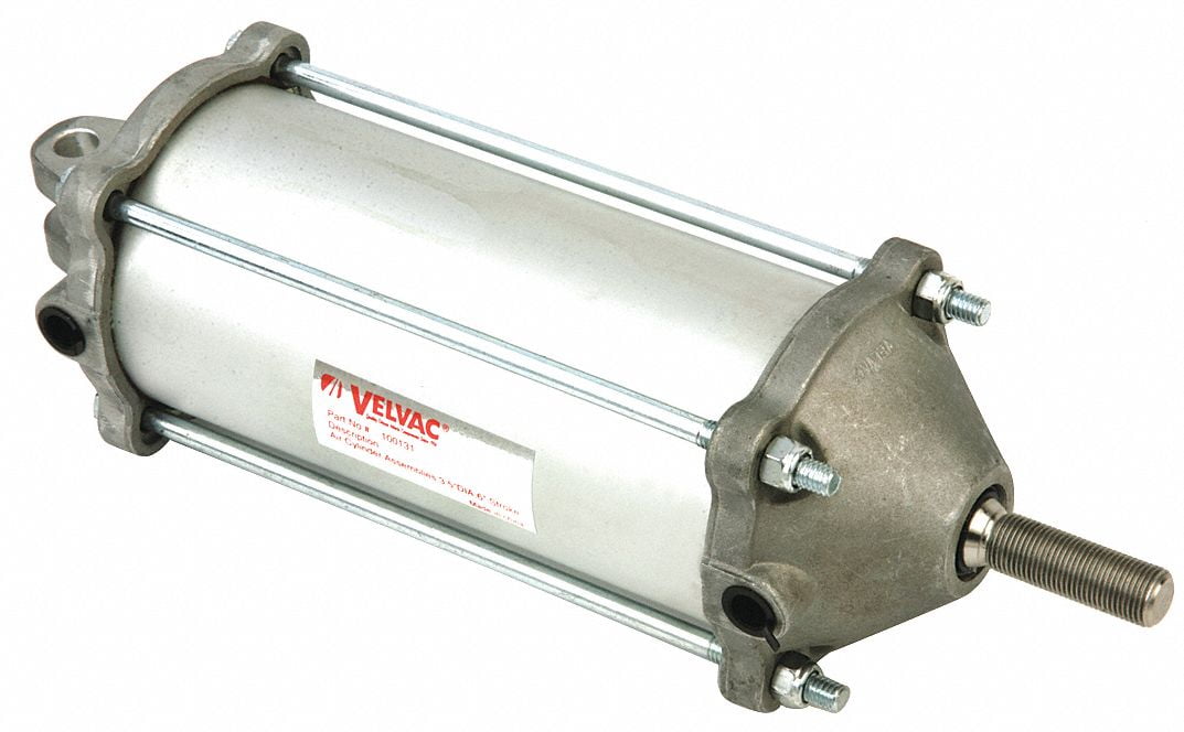 Velvac 100126 Tailgate Air Cylinder 6" Stroke, 13.89" Retracted, 19 ...