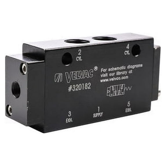 Velvac 4 Way Air Pilot Spring Return Valve - Walmart.com