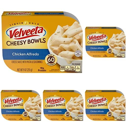 Velveeta Cheesy Bowls Singles Chicken Alfredo (9 Ox Box) (Pack Of 5 ...