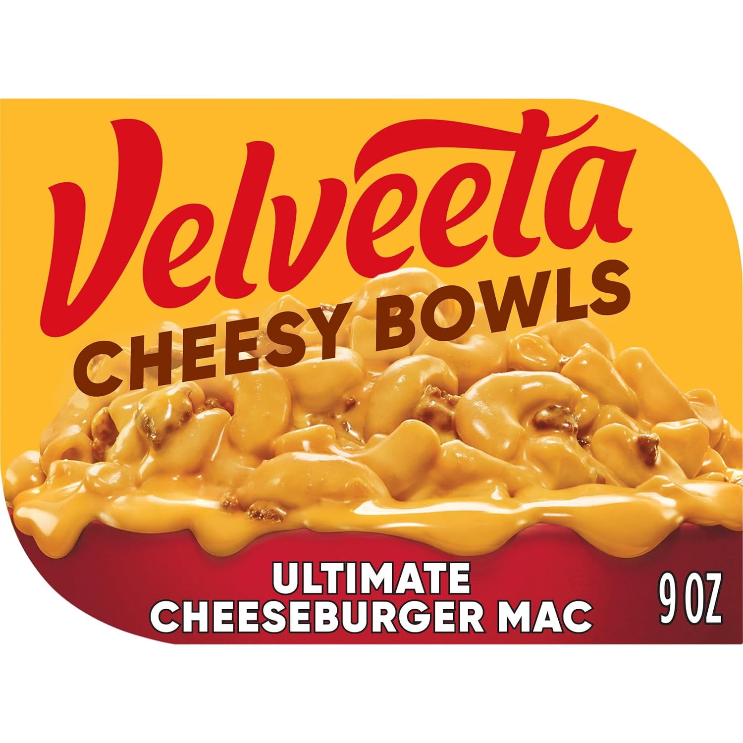 Velveeta Cheesy Bowls Ultimate Cheeseburger Mac Microwave Meal, 9 oz ...