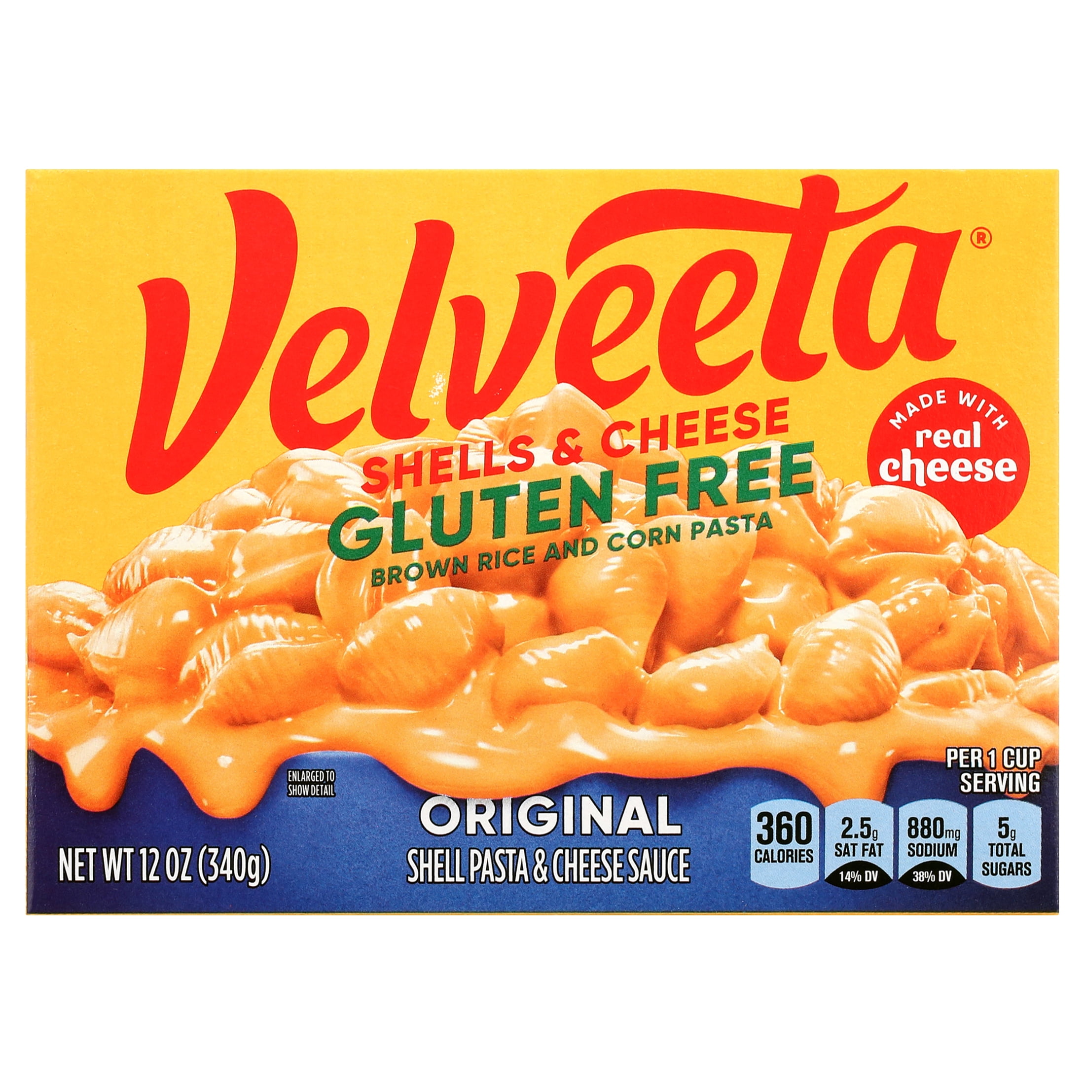 Velveeta Gluten Free Shells & Cheese, 12 oz Box - Walmart.com