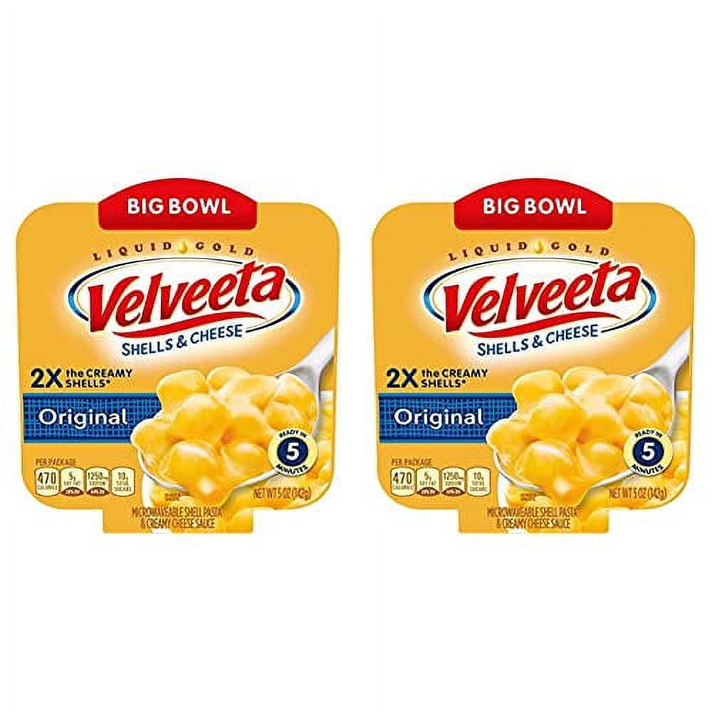 Velveeta Original Shells & Cheese 5 oz. Microwavable Bowl (Pack of 2 ...