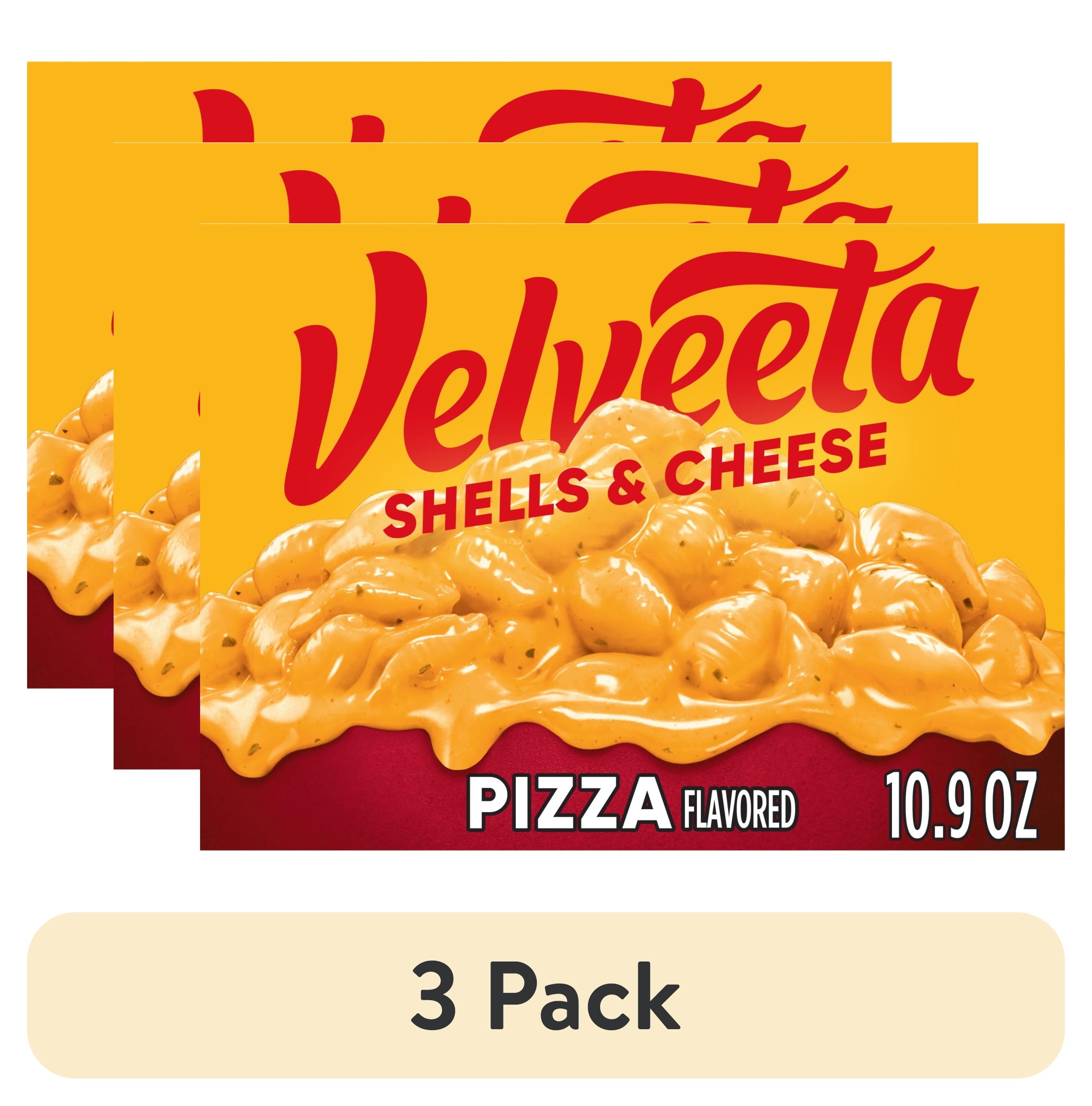 (3 pack) Velveeta Pizza Flavored Shells & Cheese with Shell Pasta ...