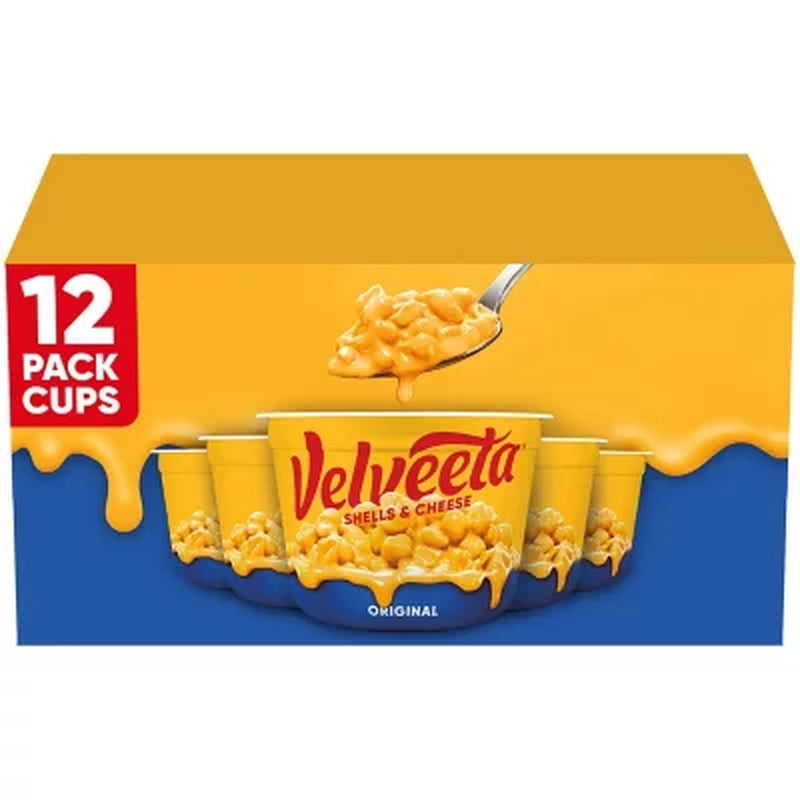 Velveeta Shells and Cheese Original Microwavable Sauce Cups 12 Ct ...