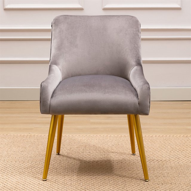 Velvet Accent Armchair, Modern Dining Chairs 22.83'' Wide Side Chair ...