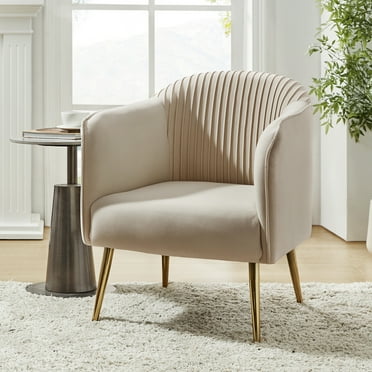 Classic Accent Chair Tufted Cushion Velvet Armchair Home Living Room ...