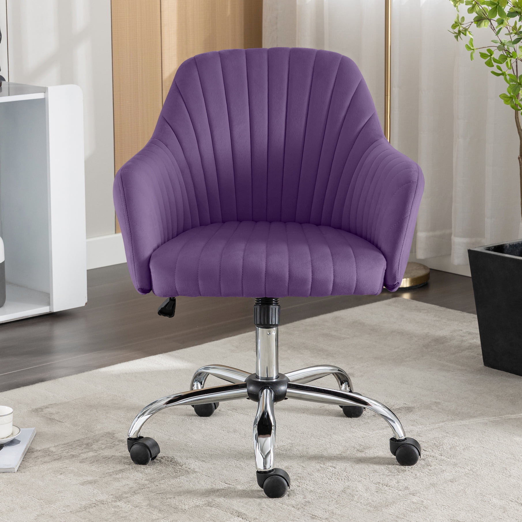 Velvet Accent Chair+Adjustable Backrest”-“Leisure Reading/Working ...